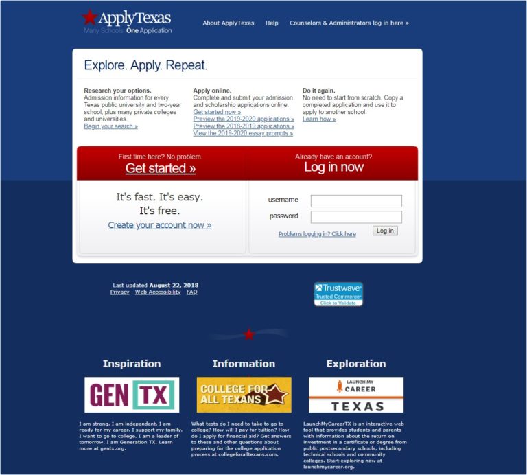 Apply Texas Instructions • The Bush School of Government & Public Service