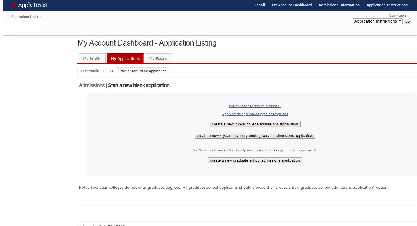Apply Texas Instructions • The Bush School of Government & Public Service