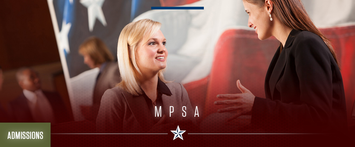 MPSA Application Instructions • The Bush School of Government & Public ...