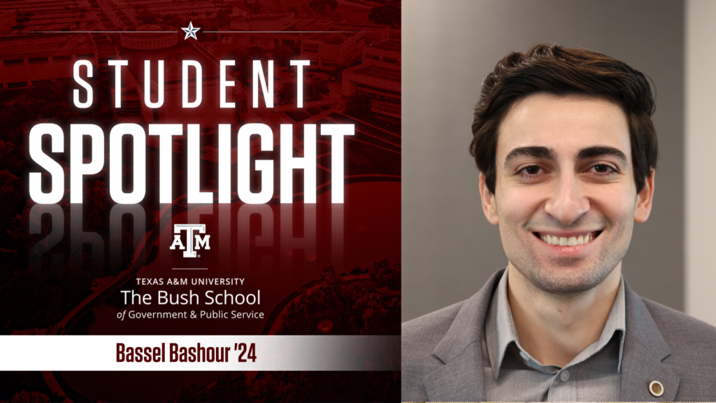Student Spotlight: Bassel Bashour • The Bush School of Government ...