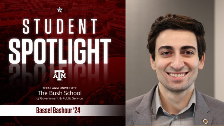 Student Spotlight: Bassel Bashour • The Bush School of Government ...
